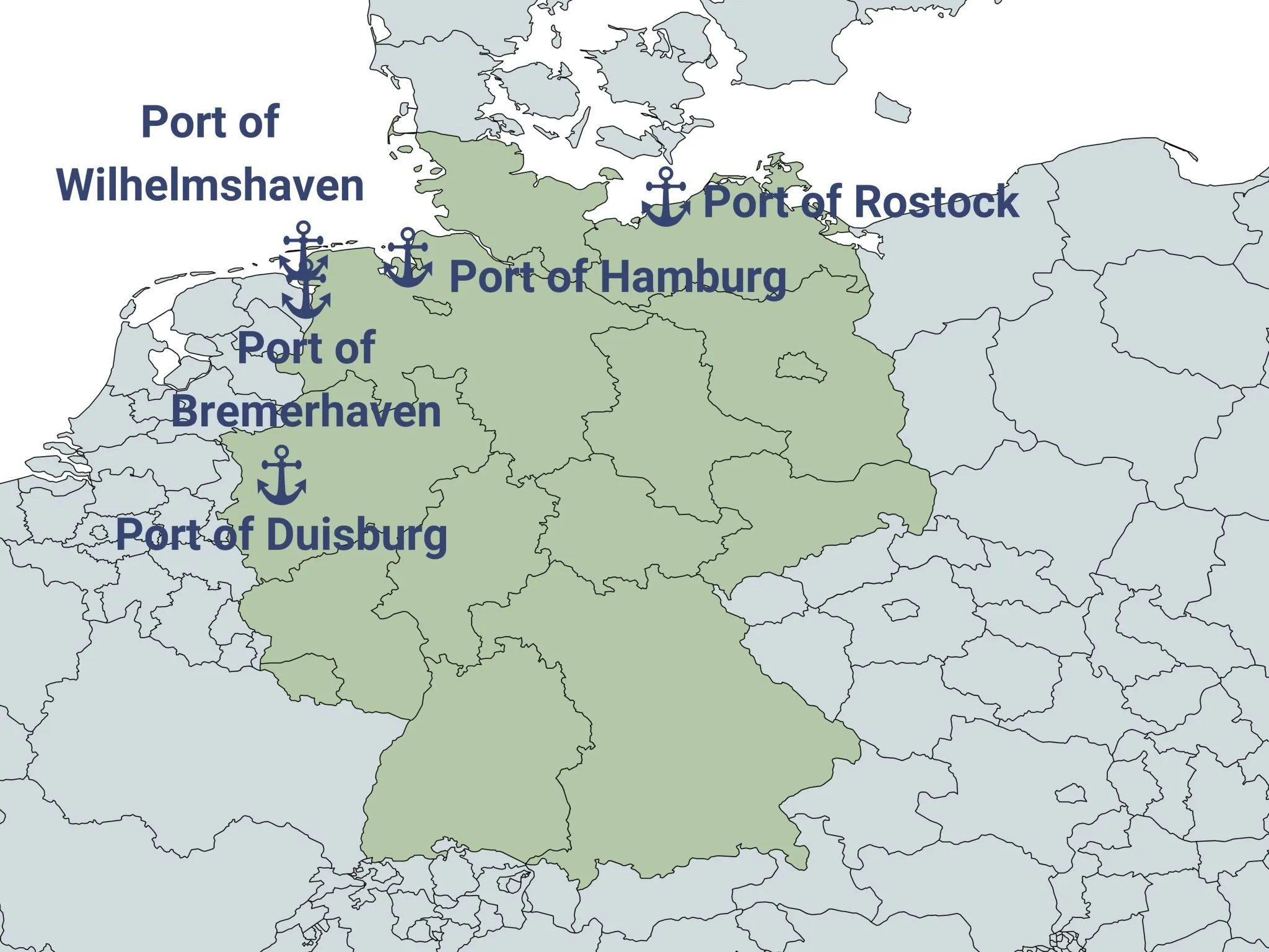 The largest ports in Germany | ShipHub